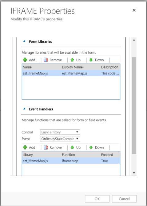 Embedding EasyTerritory within Dynamics 365 iFrame | EasyTerritory