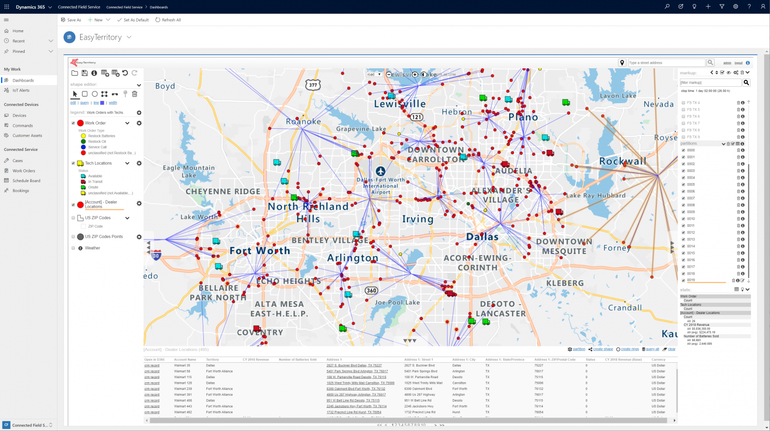 EasyTerritory for Dynamics 365 | Field Service Maps | EasyTerritory