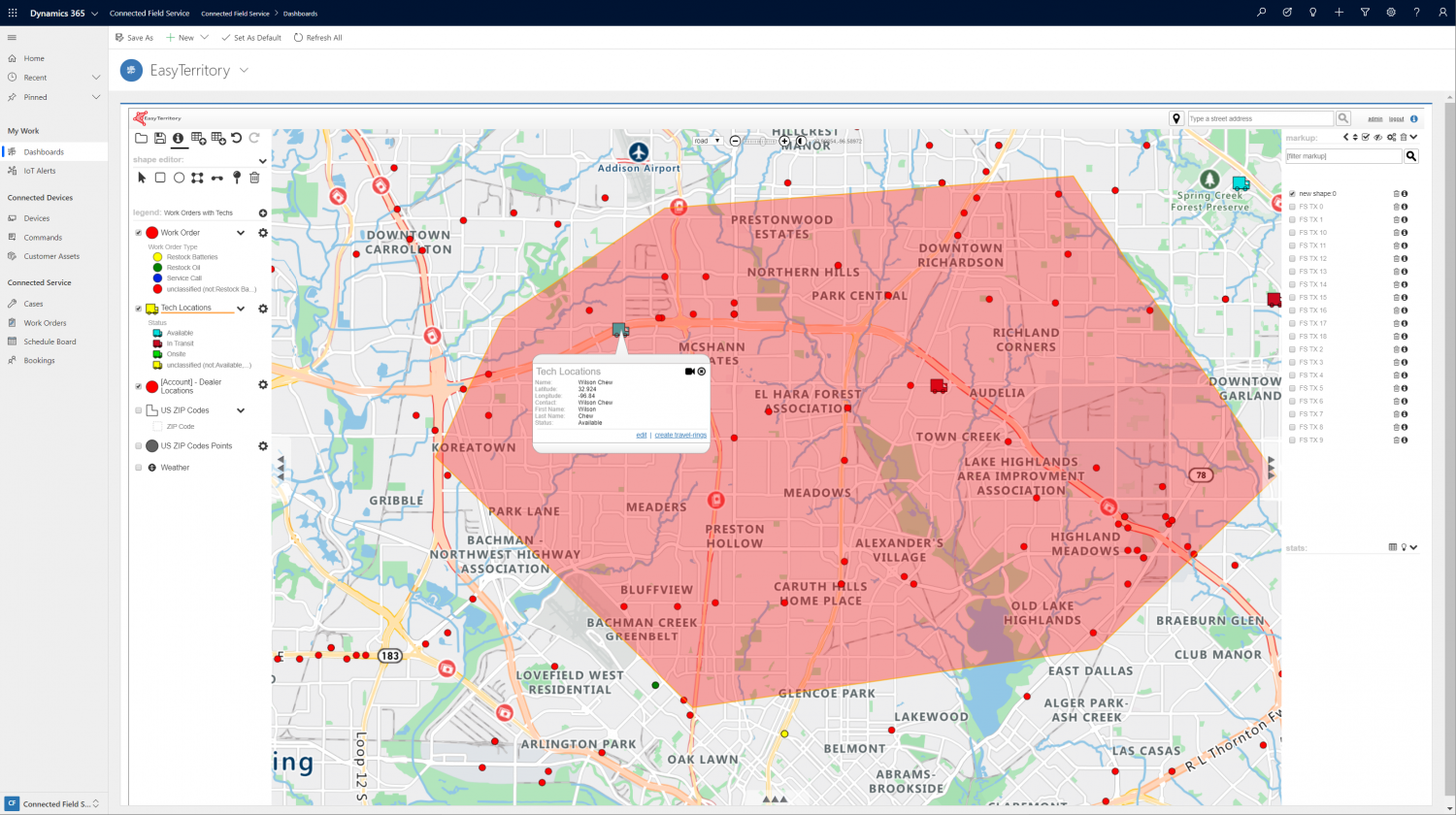 EasyTerritory for Dynamics 365 | Field Service Maps | EasyTerritory