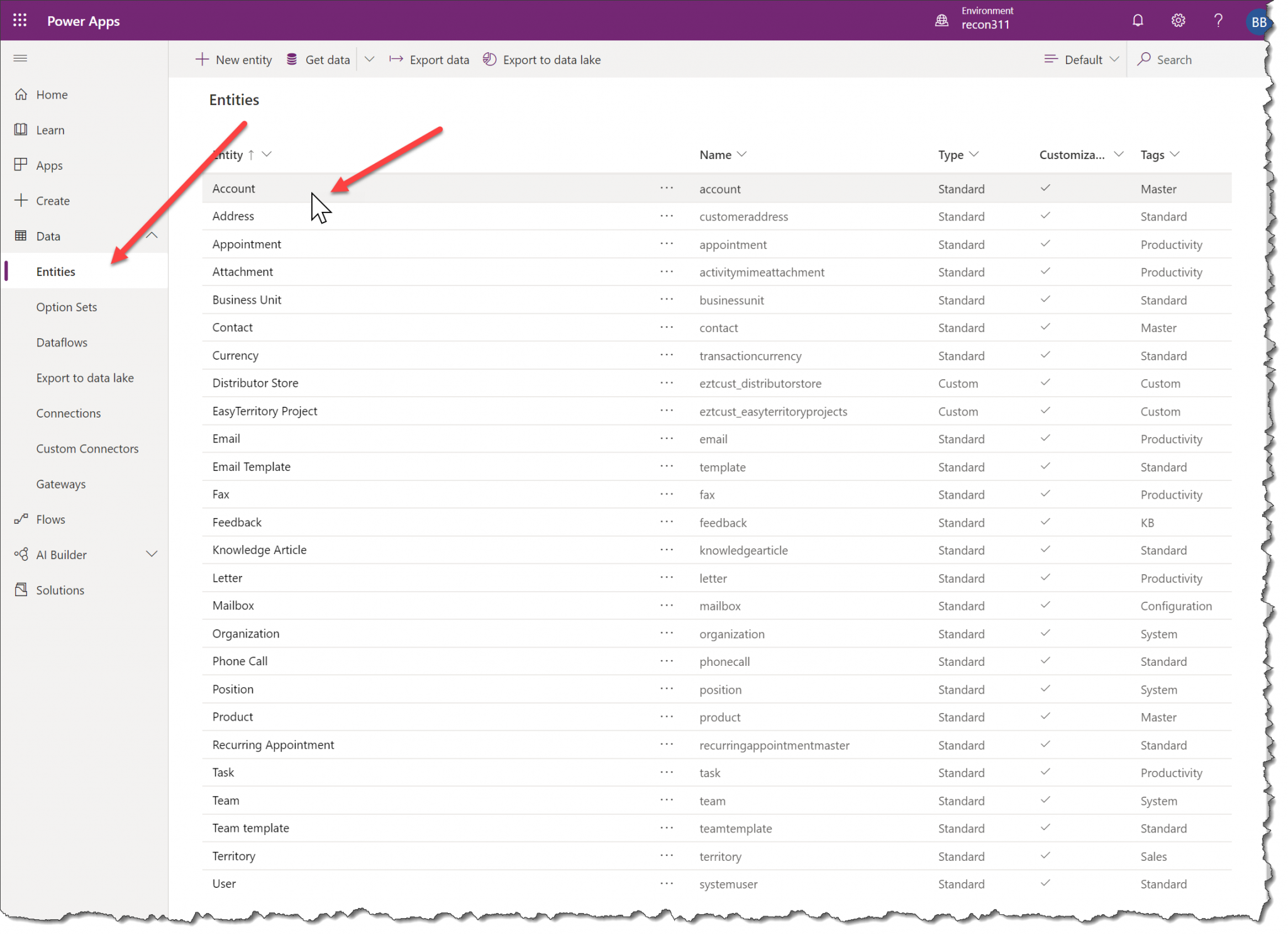 Mapping Records from a Common Data Service view | EasyTerritory