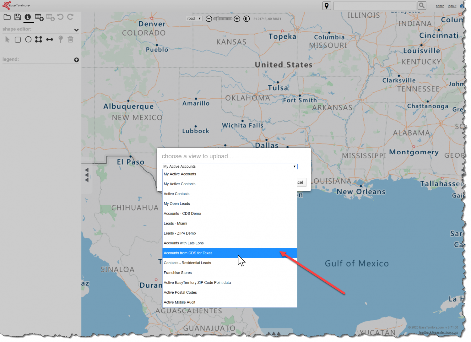 Mapping Records from a Common Data Service view | EasyTerritory