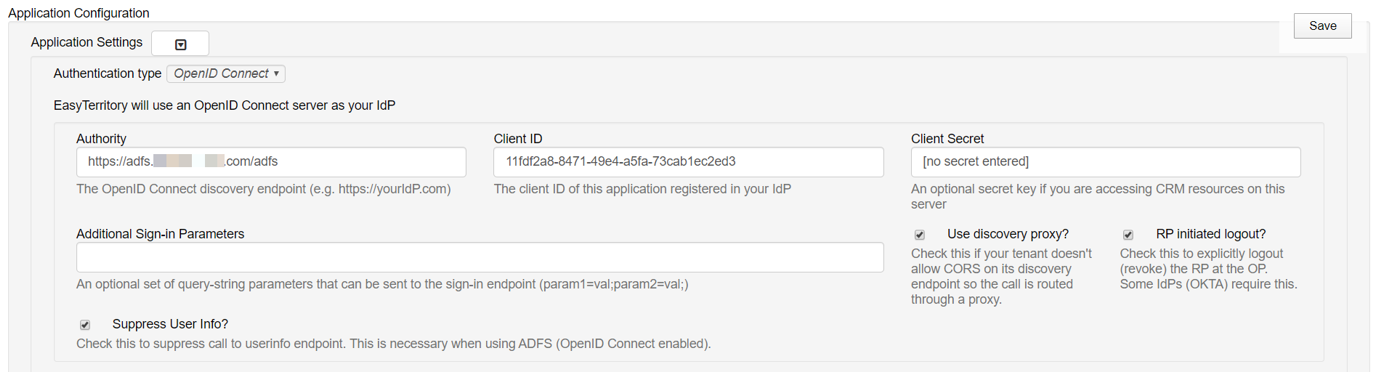Windows Adfs Configuration For Easyterritory Easyterritory