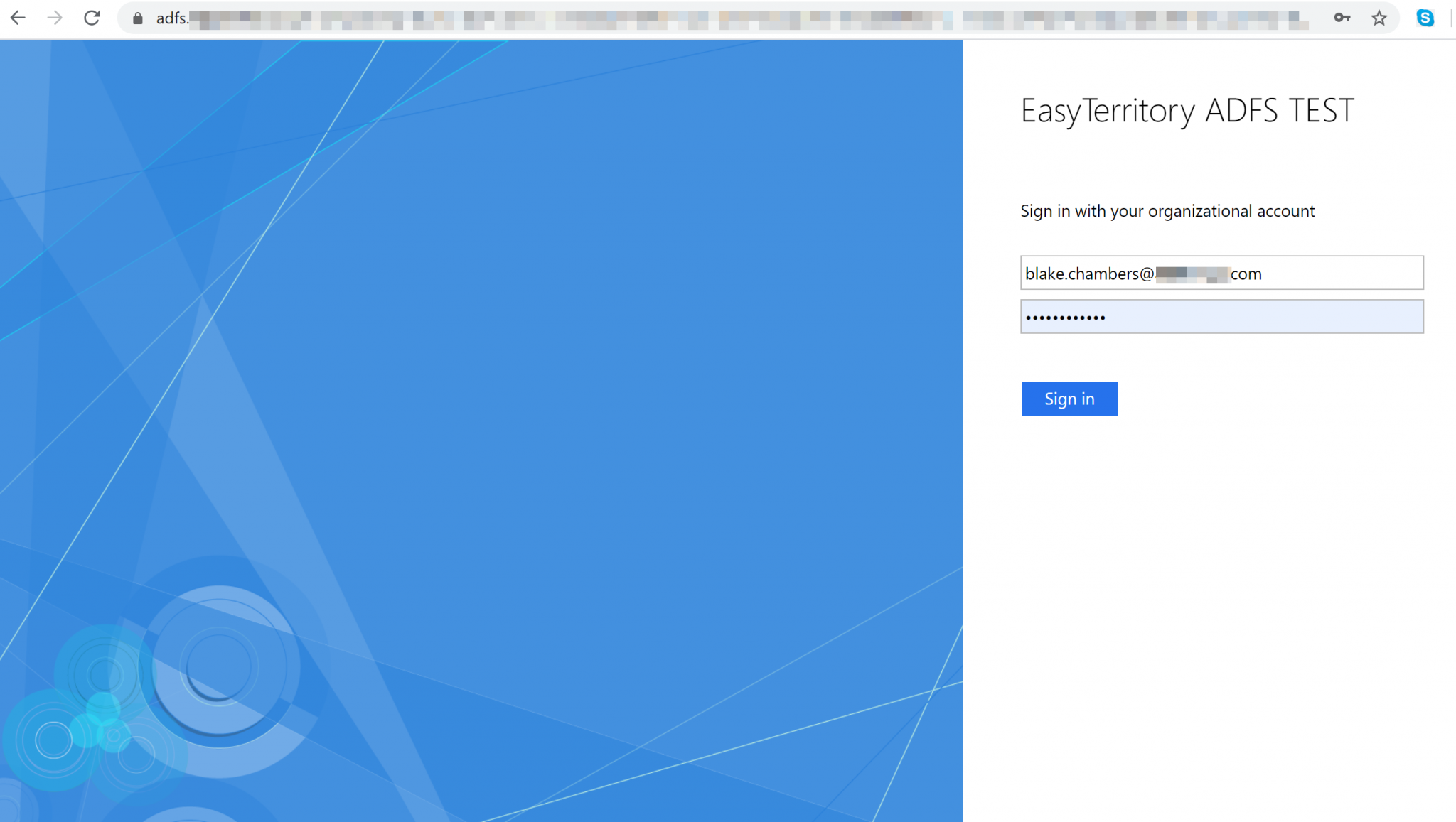 Windows Adfs Configuration For Easyterritory Easyterritory