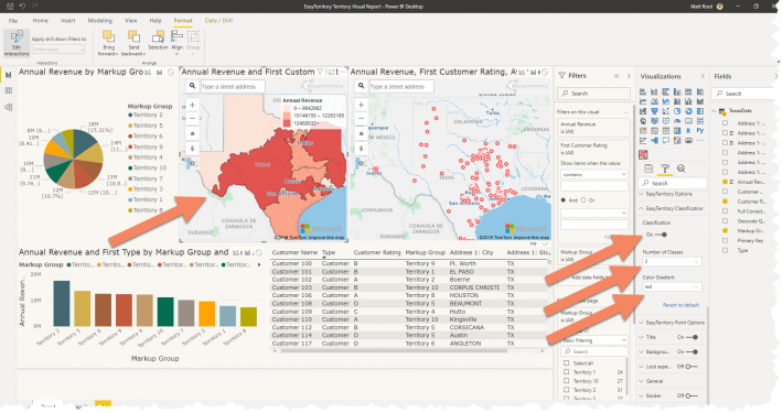 Configuring the EasyTerritory Territory Visual for Power BI Draft