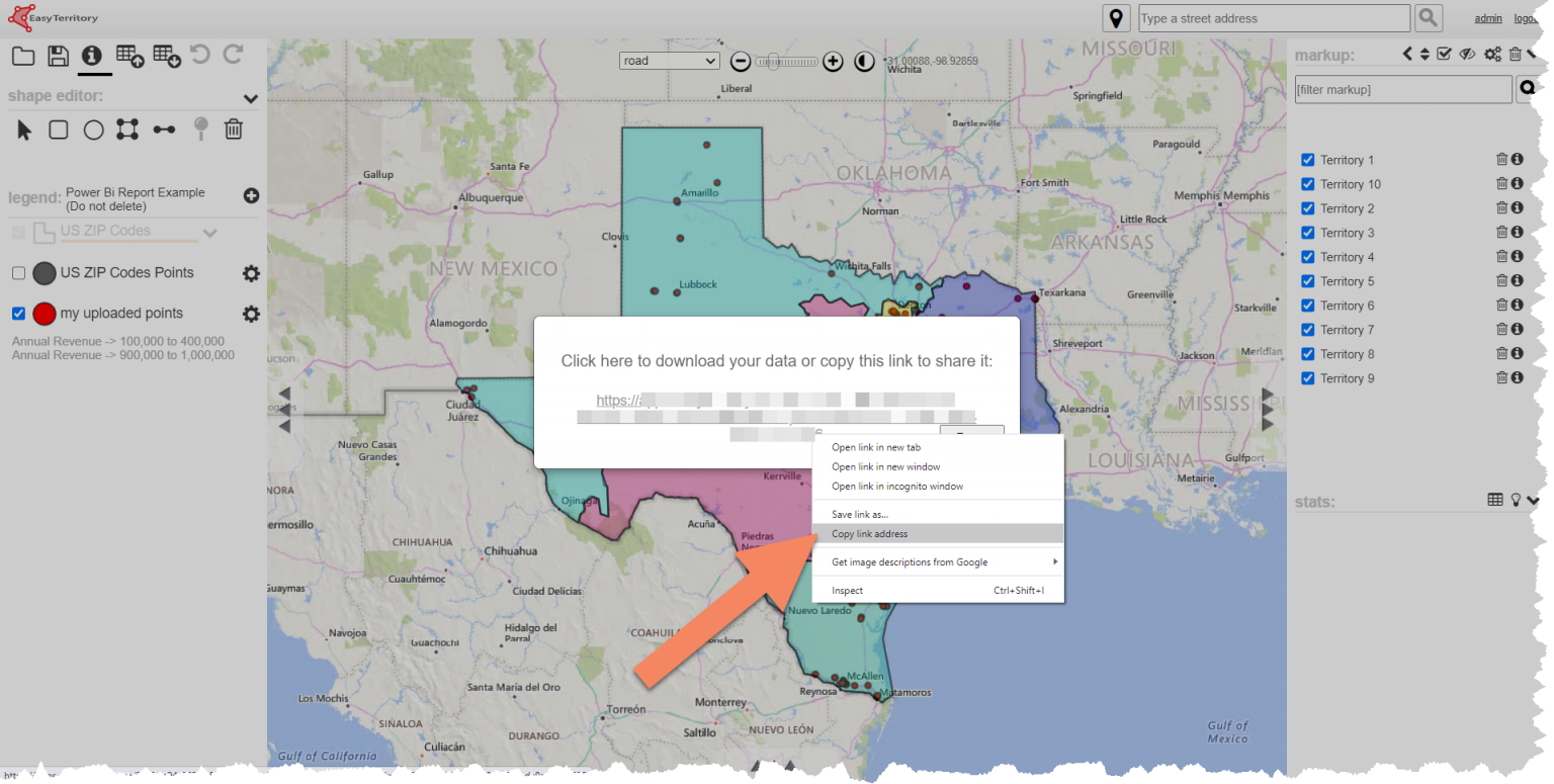 Configuring the EasyTerritory Territory Visual for Power BI Draft