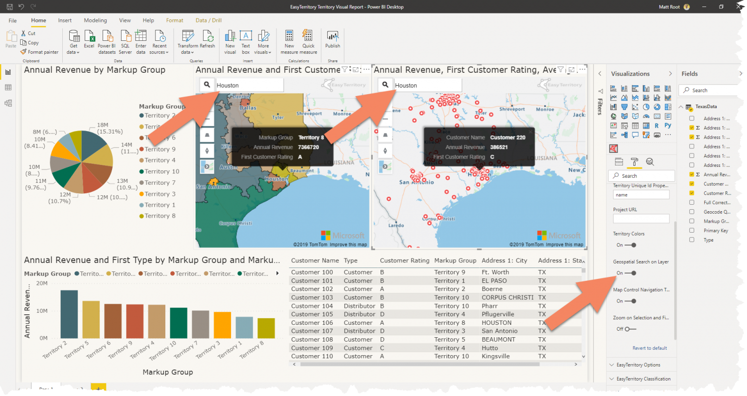 Configuring the EasyTerritory Territory Visual for Power BI Draft