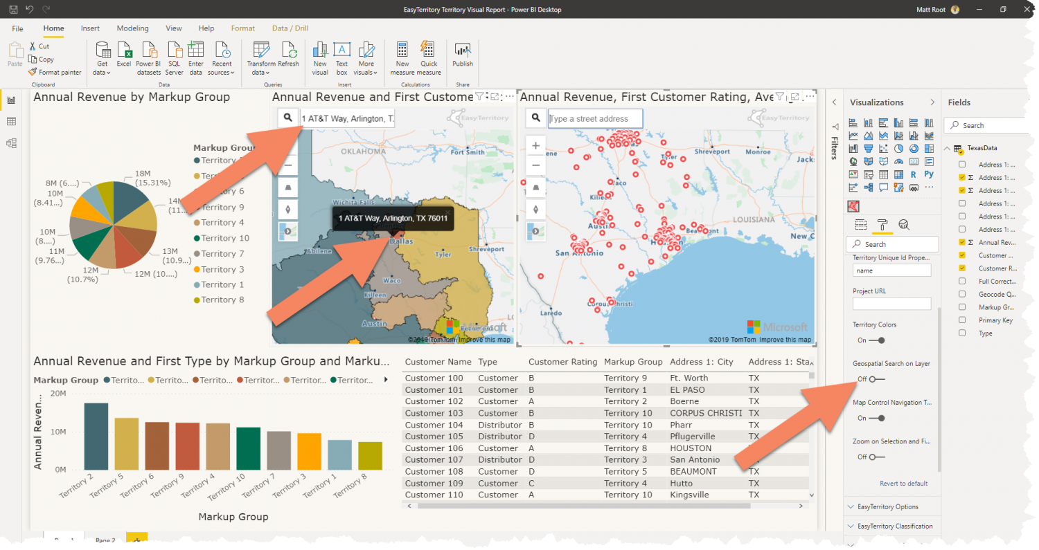 Configuring the EasyTerritory Territory Visual for Power BI Draft | Sales Territory Mapping ...