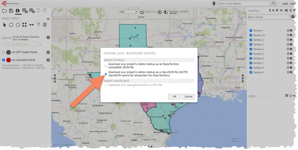 Configuring the EasyTerritory Territory Visual for Power BI Draft