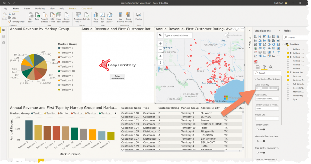 Configuring the EasyTerritory Territory Visual for Power BI Draft