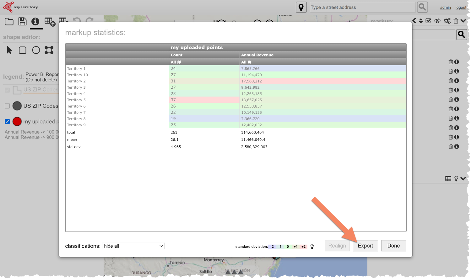 Configuring the EasyTerritory Territory Visual for Power BI Draft