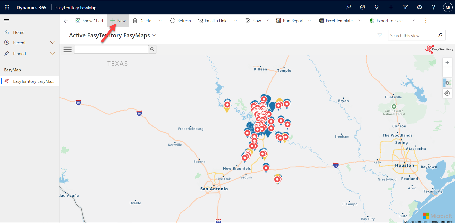 Configuring the EasyMap PCF Control | EasyTerritory