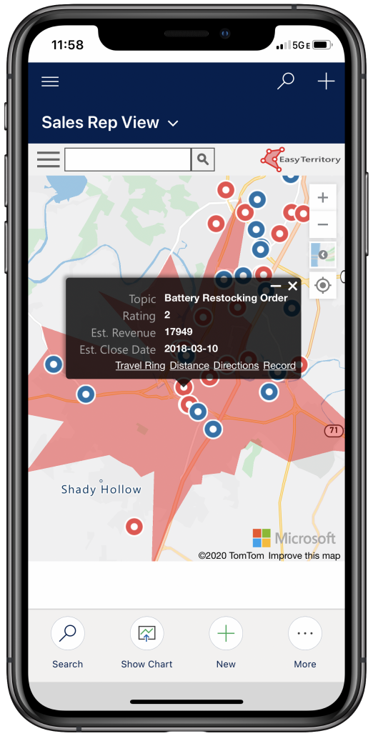 Configuring the EasyMap PCF Control | EasyTerritory