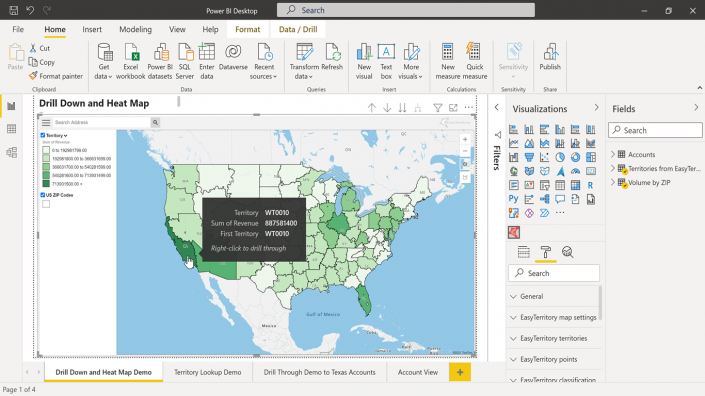 EasyTerritory for Power BI | Power BI Map Visual | EasyTerritory