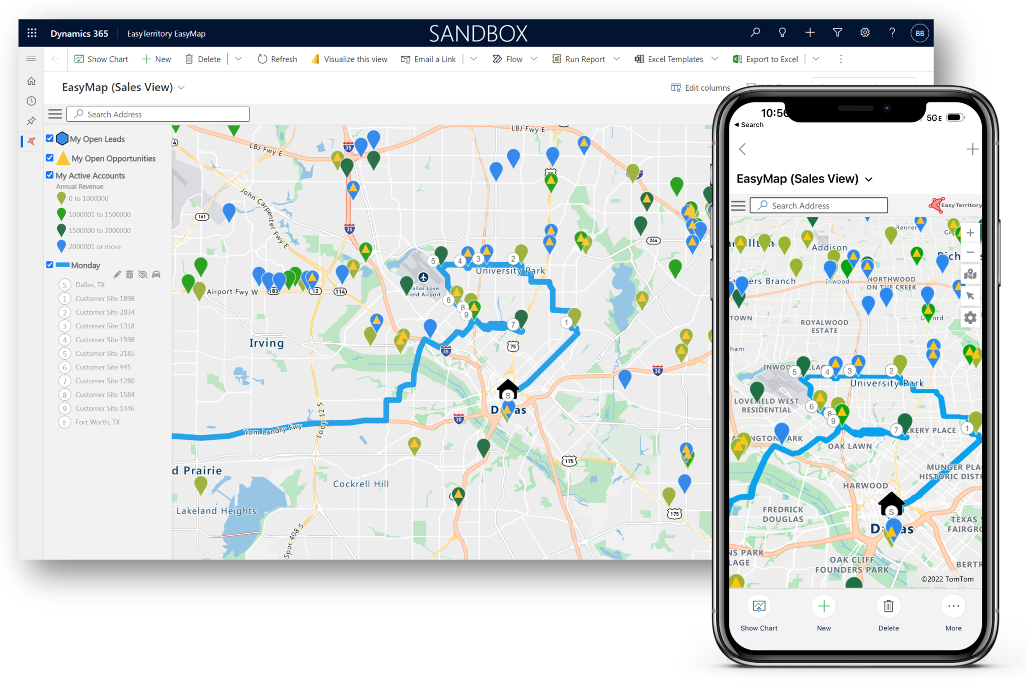 Configuring the EasyMap PCF Control | EasyTerritory